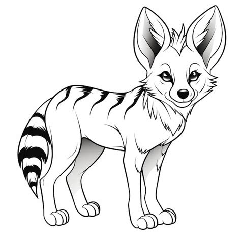 Premium Ai Image Aardwolf Kindergarden Art Cute Angel Cute Coloring