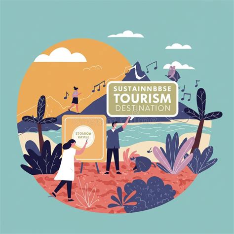 Sustainable Tourism Destination Stock Illustrations 6321 Sustainable