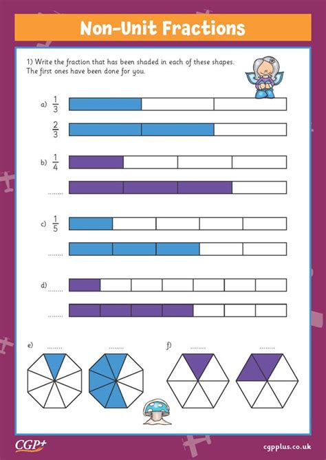 Non Unit Fractions Numerators Year 3 Cgp Plus