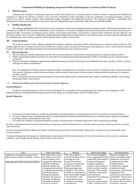 Computational Modeling For Optimizing Temperature Profiles And Heating