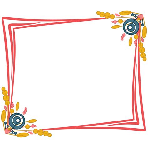 Premium Vector Romantic Abstract Heart Rectangular Frame Decor For