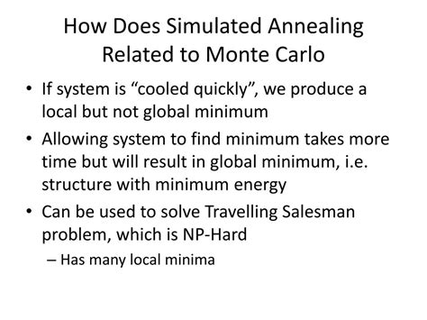 Ppt Simulated Annealing Methods Powerpoint Presentation Free