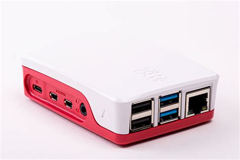 Official Raspberry Pi 4 Case Red And White Silverlineindia