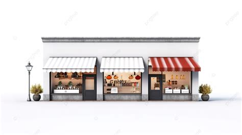흰색 배경으로 3d 렌더링된 점포 가게 문 상점 건물 가게 배경 일러스트 및 사진 무료 다운로드 Pngtree
