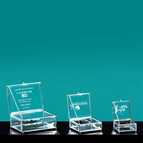 Glass Hinged Rectangular Box