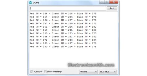 TCS TCS Color Sensor Working And Arduino Interface Electronic Smith