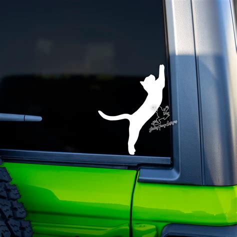 Cute Cat Decal For Cars Vinyl Cat Sticker For Laptops And More Cat