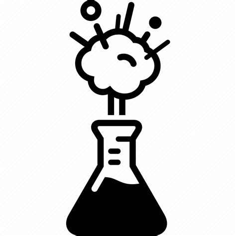 Beaker Boom Chemistry Experiment Exploding Lab Science Icon