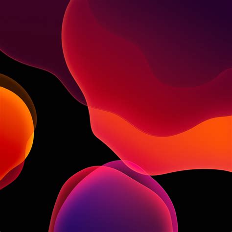 Ios 13 Ipados Dark Mode Orange Wallpapers Hd Wallpapers Id 28593