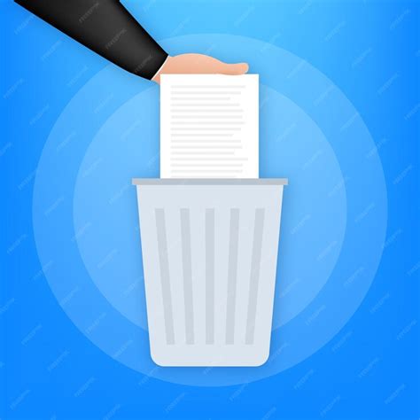 Premium Vector Process Delete File In Paper Remove Document Vector