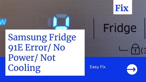 How To Fix Samsung Fridge Freezer Error Codes 1e 5e Se 46 Off