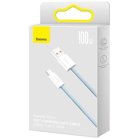 Baseus Dynamic Series Kábel Usb Usb C 100w 1m Kék Baseus Hu