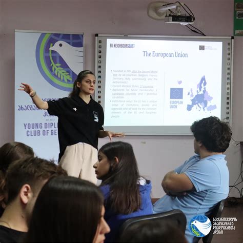 საქართველოს 🕊️ 5 8 მაისს საქართველოს ახალგაზრდა დიპლომატთა კლუბმა ევროპის დღის აღსანიშნავად
