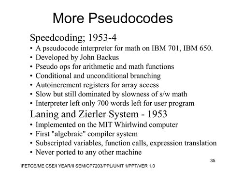 Principle Of Programming Language Subject Unit 1 Ppt Programming Languages Computing