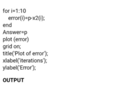 SOLUTION Numerical Analysis Matlab False Position Method Studypool