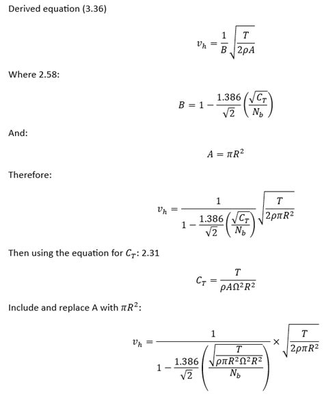 Aerodynamics Deriving Accurate Exit Air Velocity Of Rotor Aviation