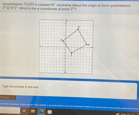 Quadrilateral Pqrs Is Rotated 90° Clockwise About The Origin To Form Quadrilateral Pqrs [math]