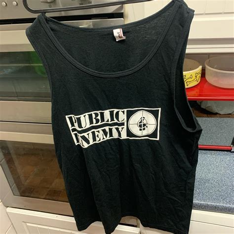Public Enemy Vest Excellent Condition Colour Black Depop