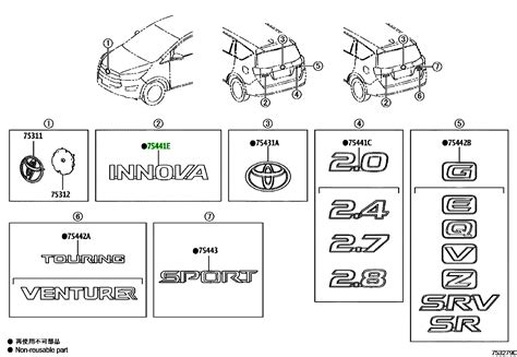 Buy Genuine Toyota 754410k100 75441 0k100 Plate Back Door Name No 1