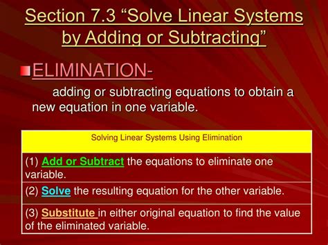 Ppt Section 7 1 “solve Linear Systems By Graphing” Powerpoint