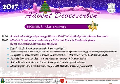 Advent Első Vasárnapja Devecser Város