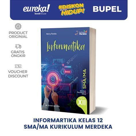 jual informatika sma ma kelas 12 km kurikulum merdeka erlangga