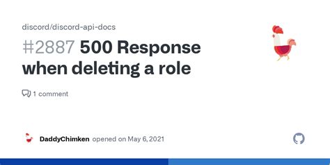 500 Response When Deleting A Role · Issue 2887 · Discorddiscord Api