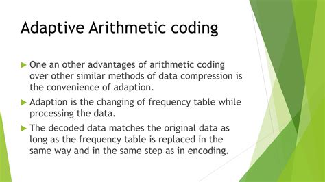 Arithmetic And Adaptive Arithmetic Coding Pptx