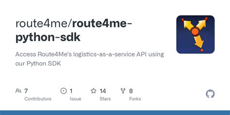 Github Route4meroute4me Python Sdk Access Route4mes Logistics As A
