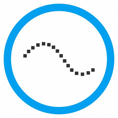 Curve Diagram Dots Dotted Plot Function Graph Line Icon