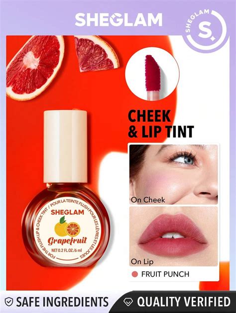 Sheglam For The Flush Lip And Cheek Tint Fruit Punch Long Lasting Matte