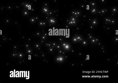 loopable cgi animation of sparkling particles and bokeh lights floating
