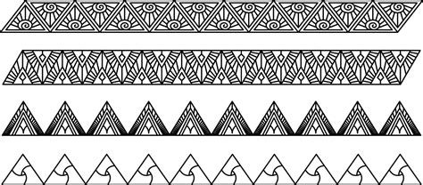 Tringle Border Frame Set Design 51569557 Vector Art At Vecteezy