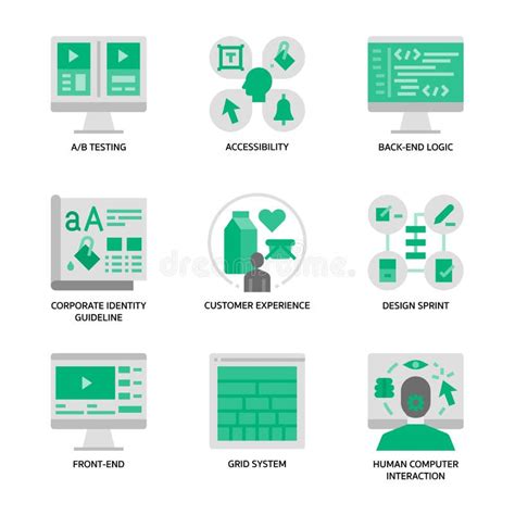 Uxui Design Icons Stock Vector Illustration Of Vector 230642677