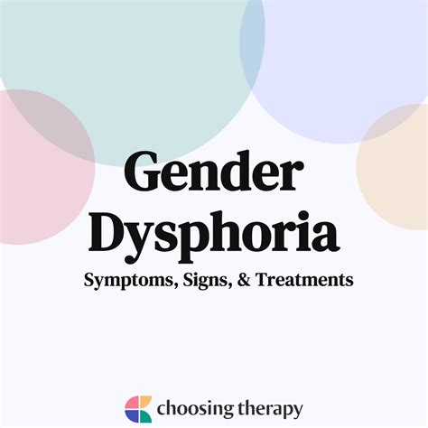 Gender Dysphoria Symptoms Signs And Treatments