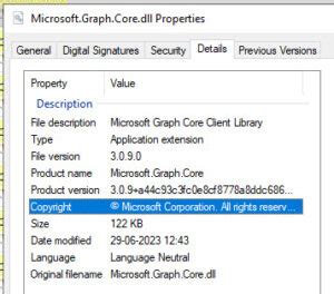 ERROR Could Not Load Type Microsoft Graph Authentication AzureIdentityAccessTokenProvider