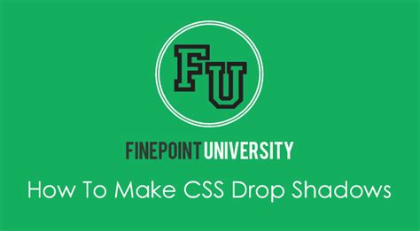 how to make css drop shadows a finepoint design tutorial