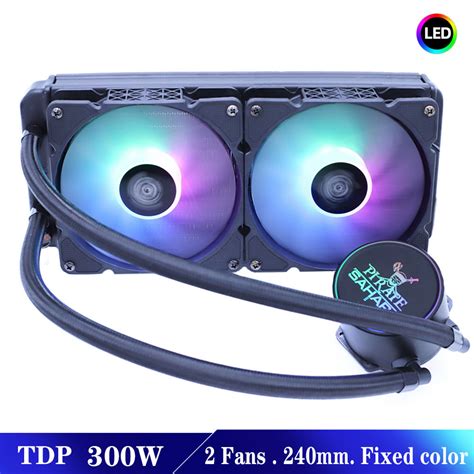 Cpu Water Cooler ประสิทธิภาพสูง300w Tdp Liquid Cooling หม้อน้ำ120มม 240มม พัดลมสำหรับ115x1200