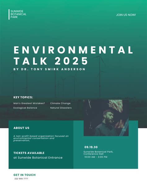 Free Environmental Conservation Flyer Template To Edit Online