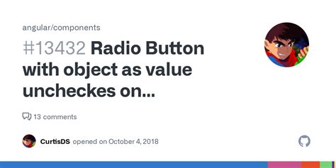 Radio Button With Object As Value Uncheckes On Resetsetvaluepatchvalue · Issue 13432