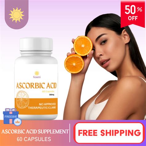 Koumi Ascorbic Acid Vitamin C Capsule 1 Bottles 60caps Supplement 500mg