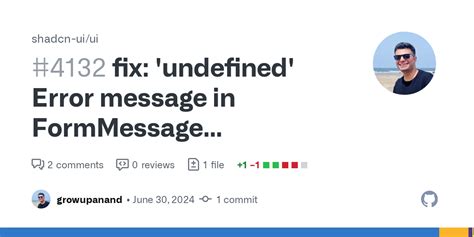 Fix Undefined Error Message In Formmessage Component By Growupanand Pull Request