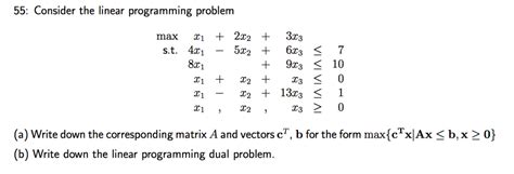 Solved Consider The Linear Programming Problem Max X1