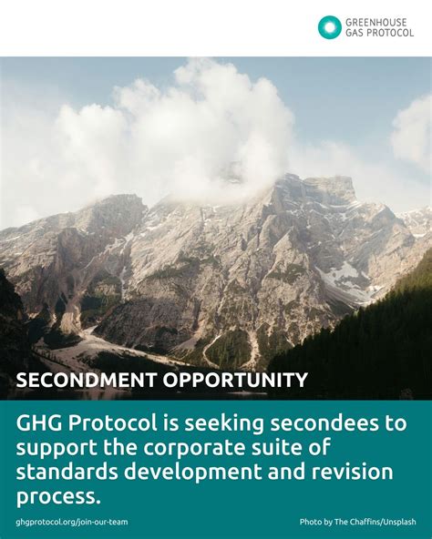 📢 Ghg Protocol Is Seeking Secondees To Support Our Standard Development