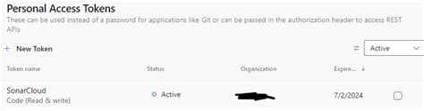 Valid Azure Devops Pat Stops Working After A Few Weeks Sonarqube Cloud Sonar Community