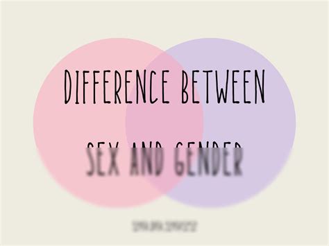 Solution Difference Between Sex And Gender Studypool