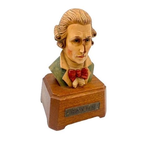 Antique Haydn Composer Wooden Music Box Works Etsy