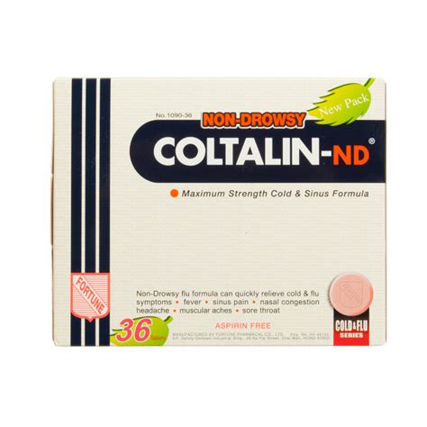 Fortune Coltalin Non Drowsy 36 Tablets Friends Friends Take Away