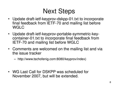 ietf provisioning of symmetric keys keyprov wg update ppt download
