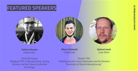 Containerdays On Linkedin Cdmanufacturing Kubernetes K8s